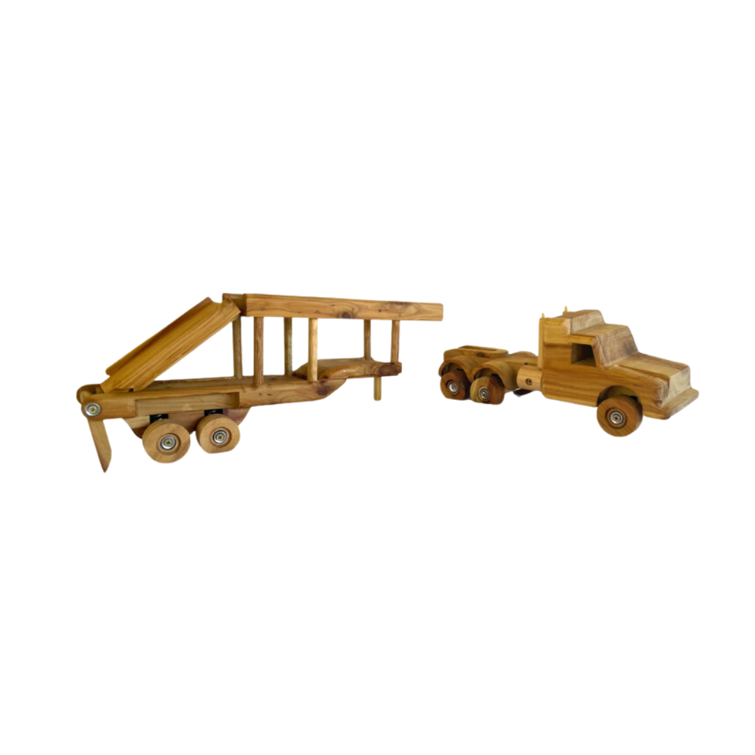 Handcrafted Wooden Bulldozer Toy for Kids | Imagination Toy Shop