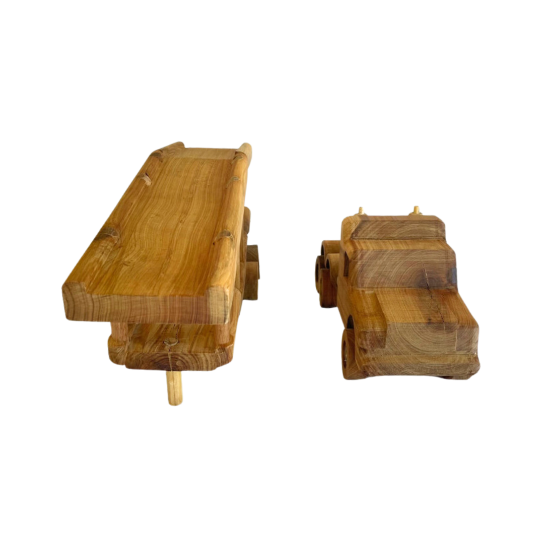 Handcrafted Wooden Bulldozer Toy for Kids | Imagination Toy Shop