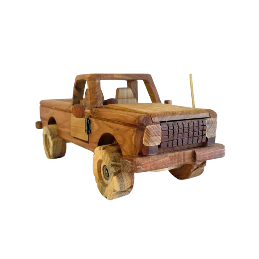 Handcrafted Wooden Bulldozer Toy for Kids | Imagination Toy Shop